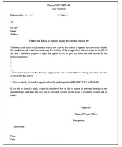 Form GST CMP CMP And CMP