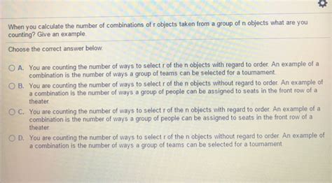 solved when you calculate the number of permutations of n