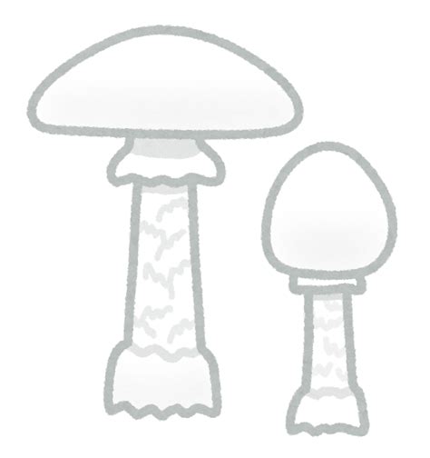ドクツルタケのイラスト茸 かわいいフリー素材集 いらすとや