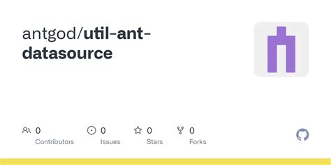 GitHub Antgod Util Ant Datasource