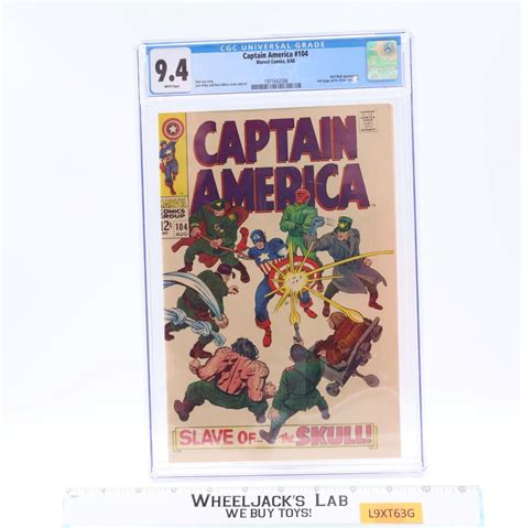 Captain America Marvel Comics Cgc Graded 94 Issue 104 August 1968