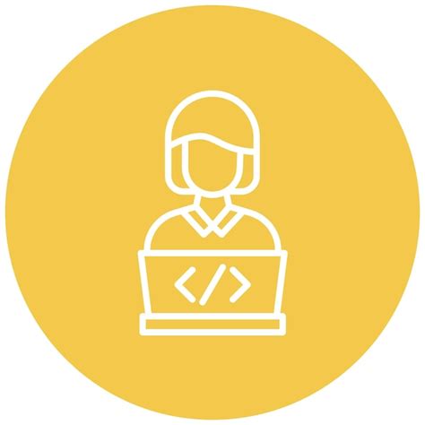 Premium Vector Web Developer Vector Icon Can Be Used For Women Iconset