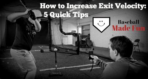 How To Increase Exit Velocity When Hitting Quick Tips Baseball Made Fun