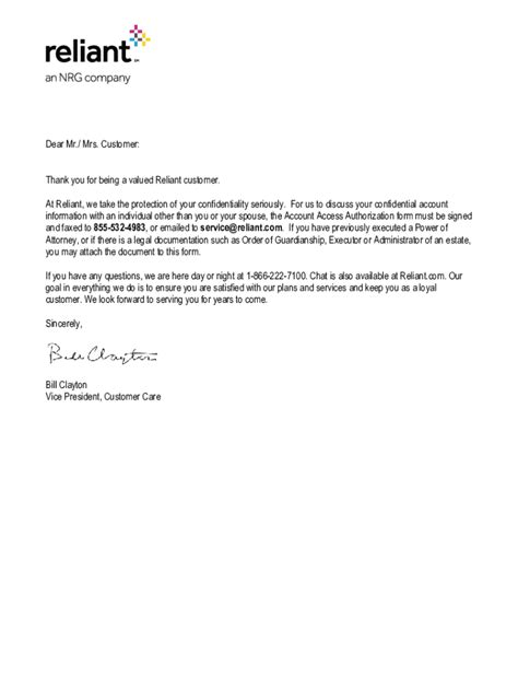 Fillable Online Account Access Authorization Form Fax Email Print