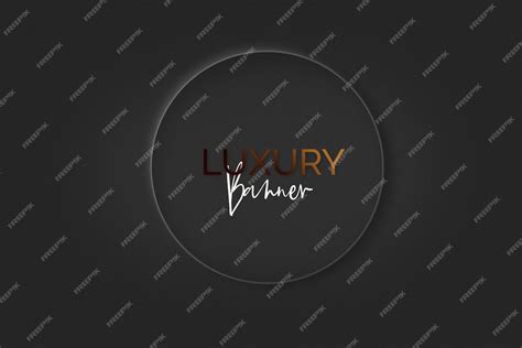 검은 배경에 고급 원형 배너 프리미엄 Psd 파일