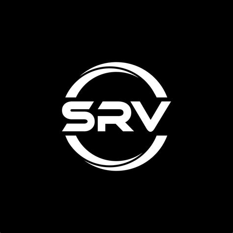 Srv Letter Logo Design In Illustration Vector Logo Calligraphy