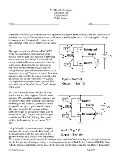 Logic Gates 4 Cmos Inverterpdf
