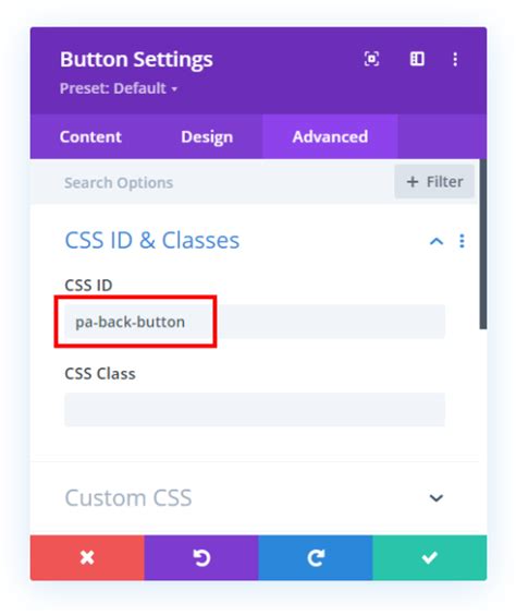 How To Create A Browser Back Button In Divi Divi Code Snippet Club