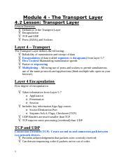 Understanding The Transport Layer TCP UDP Ports And Sockets Course Hero