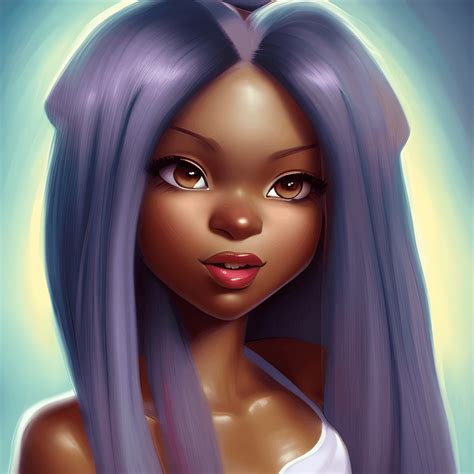 Pixar Flirty And Sexy Cartoon Black Woman Creative Fabrica