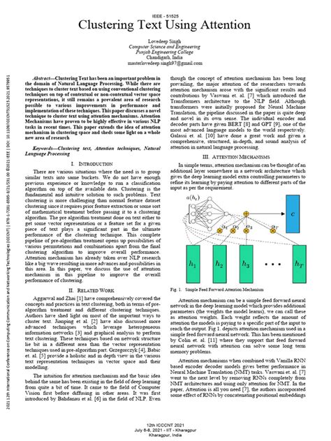 clustering text using attention pdf