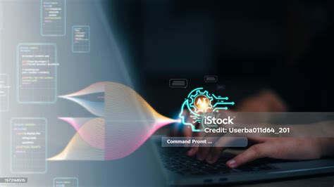 기술 스마트 로봇 Ai를 사용하는 여성 명령 프롬프트 입력 비즈니스 정보 분석을 위한 연락처 미래 기술 혁신 Chatgpt 채팅 개념 Ai 인공 지능 생성형 인공지능에 대한