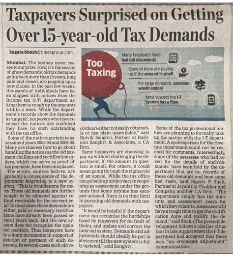 Ca Anil Agrawal On Linkedin Tax Payer Recd Old Demand Notices