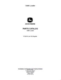 John Deere 544h Loader Parts Catalog