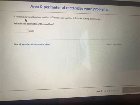 answered area and perimeter of rectangles word… bartleby