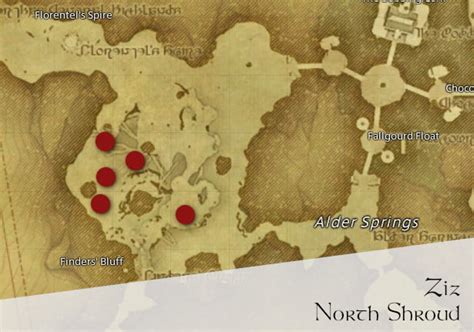 Ffxiv Ziz Location Map Ff14 Hunting Log