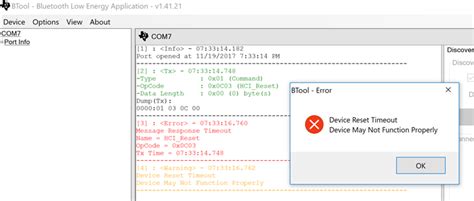 Launchxl Cc2640r2 Btool For Cc2640r2 Launchpad Project 0 Device Reset Timeout Bluetooth