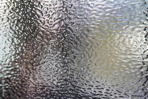 Embossed Glass Texture Uneven Glass Surface Background Window Patern