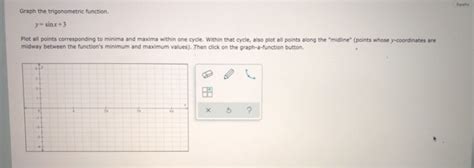 solved graph the trigonometric function y sinx 3 plot all