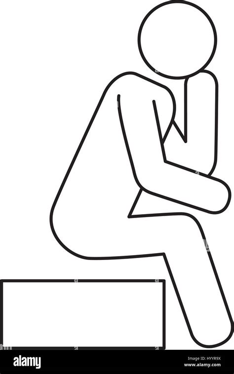 Human Figure Silhouette Icon Vector Illustration Design Stock Vector