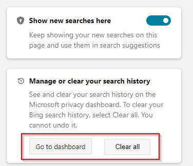 How To View And Erase Bing Search History I Have A Pc