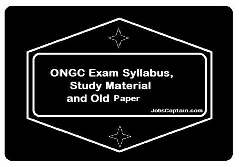 ONGC Exam Syllabus And Old Paper PDF