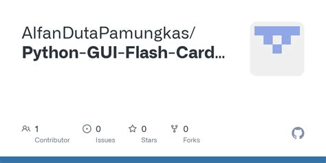 github alfandutapamungkas python gui flash card french