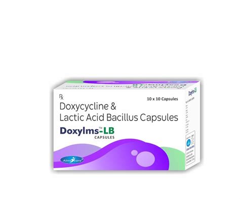Doxycycline Hcl LB 100mg Doxylms LB Capsules Almscare Pharmaceutical At Best Price In Solan