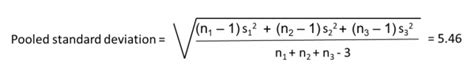 Pooled Standard Deviation Definition