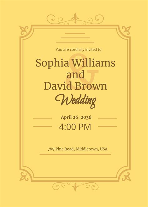 Free Vintage Invitation Typography Template Edit Online And Download