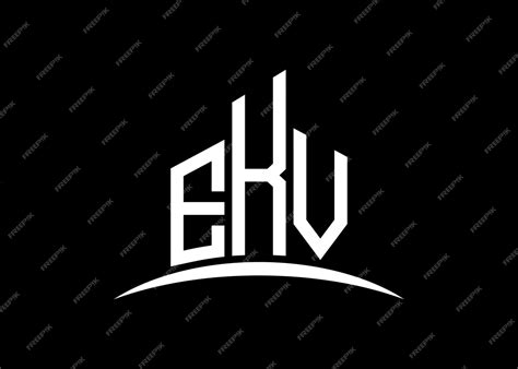 Premium Vector Letter Ekv Building Vector Monogram Logo Design