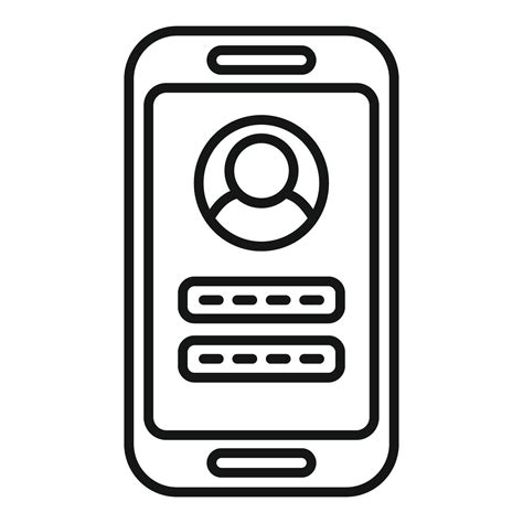 Smartphone Displaying User Profile Login Screen With Password Input