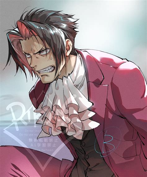 Miles Edgeworth Ace Attorney Drawn By Suzuki Rika Danbooru