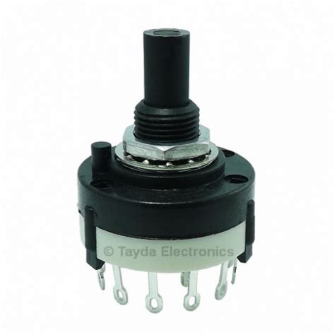 Rotary Switch 1 Pole 12 Position Alpha Sr2611f