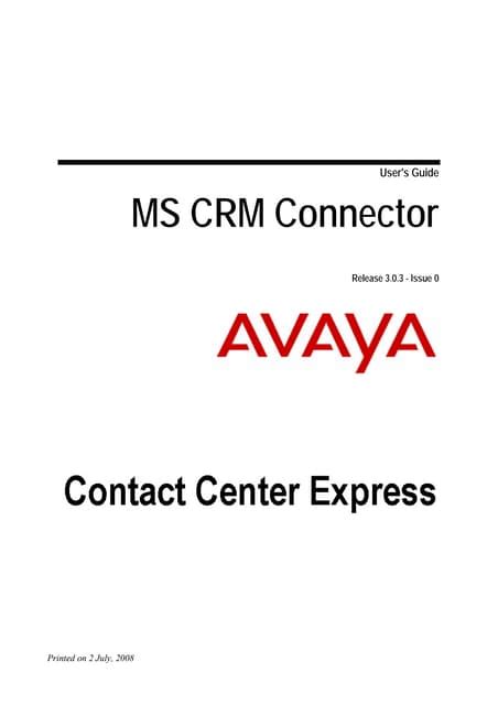 Microsoft Dynamics Crm Connector Overview Pdf