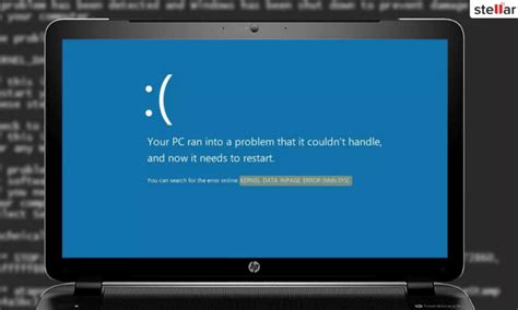 How To Fix Kernel Data Inpage Error In Windows
