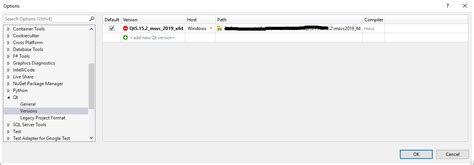Cannot Add Qt Version To Qt Visual Studio Plugin Stack Overflow