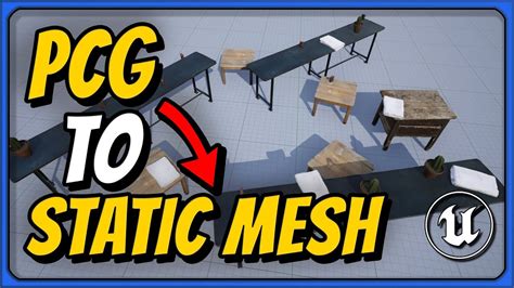 Bake Down Pcg To A Static Mesh Or Blueprint Unreal Engine 5 Youtube