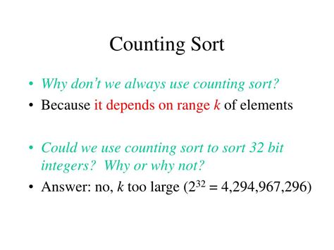 Ppt Algorithms Analysis Lecture 7 Linear Time Sorting Algorithms