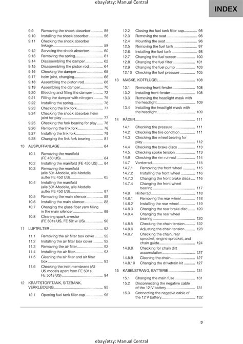 Husqvarna 2024 Fe 450 501 501s 501w Service Workshop Repair Manual