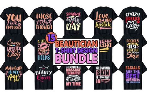 Beautician Artist T Shirt Design Bundle Graphic By Teeexpert