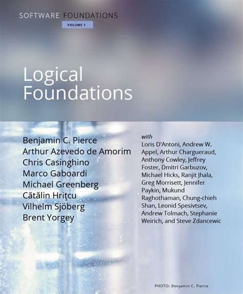 Software Foundations Series Logical Foundations Programming Language Foundations Verified