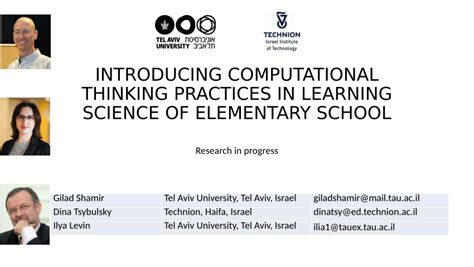 Pdf Introducing Computational Thinking Practices In Learning Science Of Elementary Schools