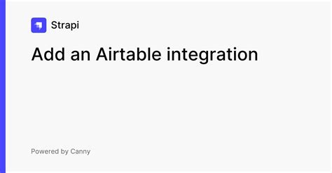 add an airtable integration voters strapi