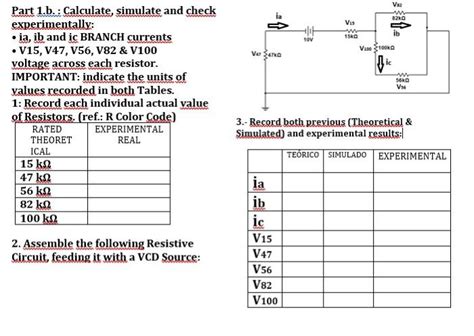 Solved Part 1a Calculate Simulate And Check