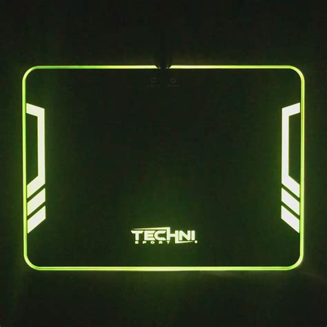 Techni Sport Tron Rgb Gaming Mouse Pad Level Up Desks