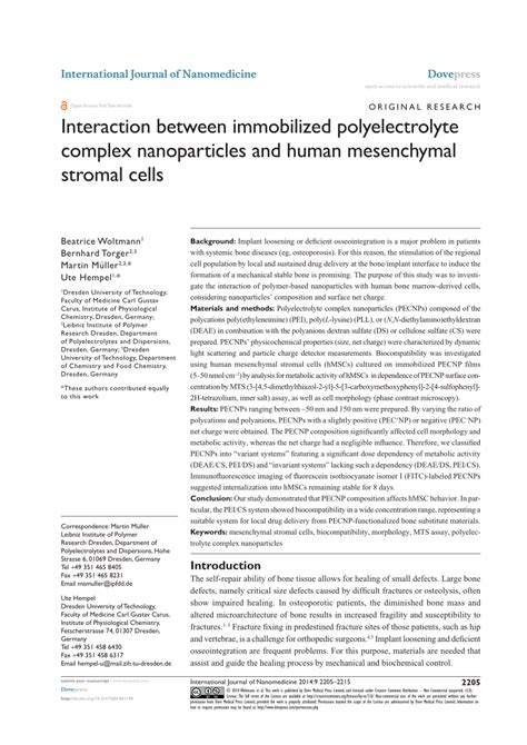 Pdf Interaction Between Immobilized Polyelectrolyte Complex