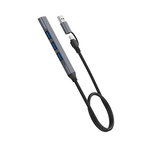 4 Usb 2 0 Usb 3 0 Hub Docking Adapter 5gbps High Speed Transmission Multi Port Usb Splitter