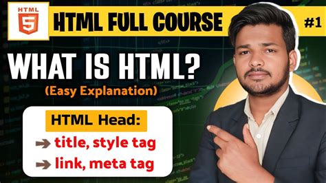 html tutorial for beginners title style script link and meta tags web development tutorials