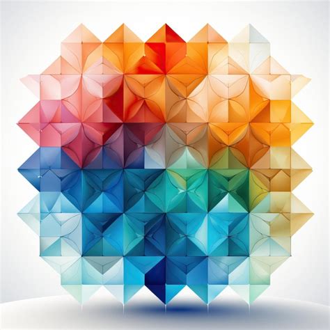 Premium Vector Geometric Vector Faded Color Design On White Background